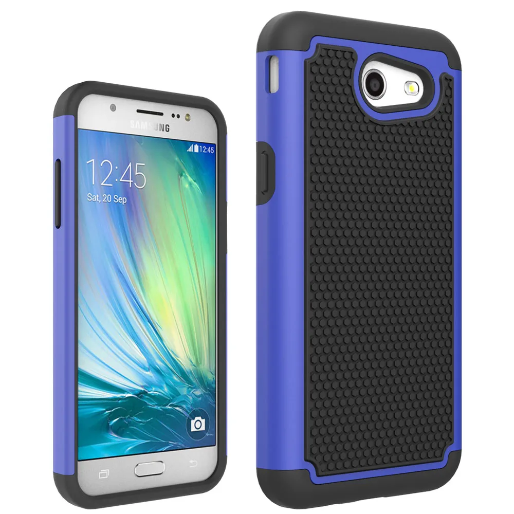 Shockproof Hybrid Armor Cases 2 in 1 Silicone TPU Hard PC Cover For ...
