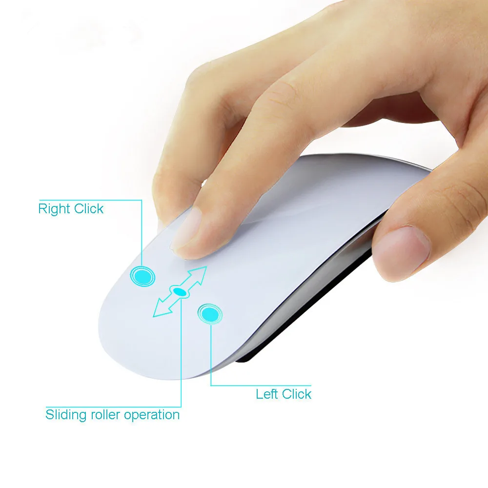 Aliexpress Buy CHYI Wireless Magic Mouse Slim Ergonomic USB Optical Computer Mice Touch 