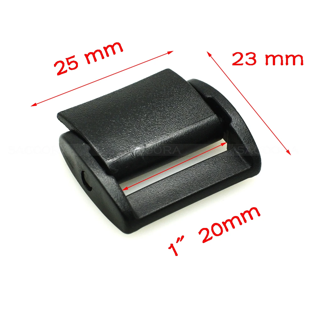 3/4"(20mm)plastic Press Belt Adjust Buckles Toggle Clip Backpack Straps ...