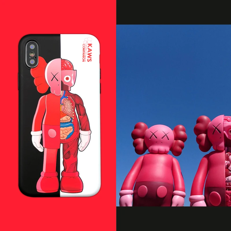 For iphone XR XS XS MAX Trend Kaws US hip hop style Phone Case For ...