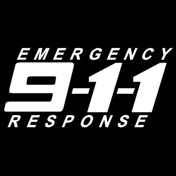 Car Stickers 911 Emergency Response Alarm Warming Mark Creative Decals ...