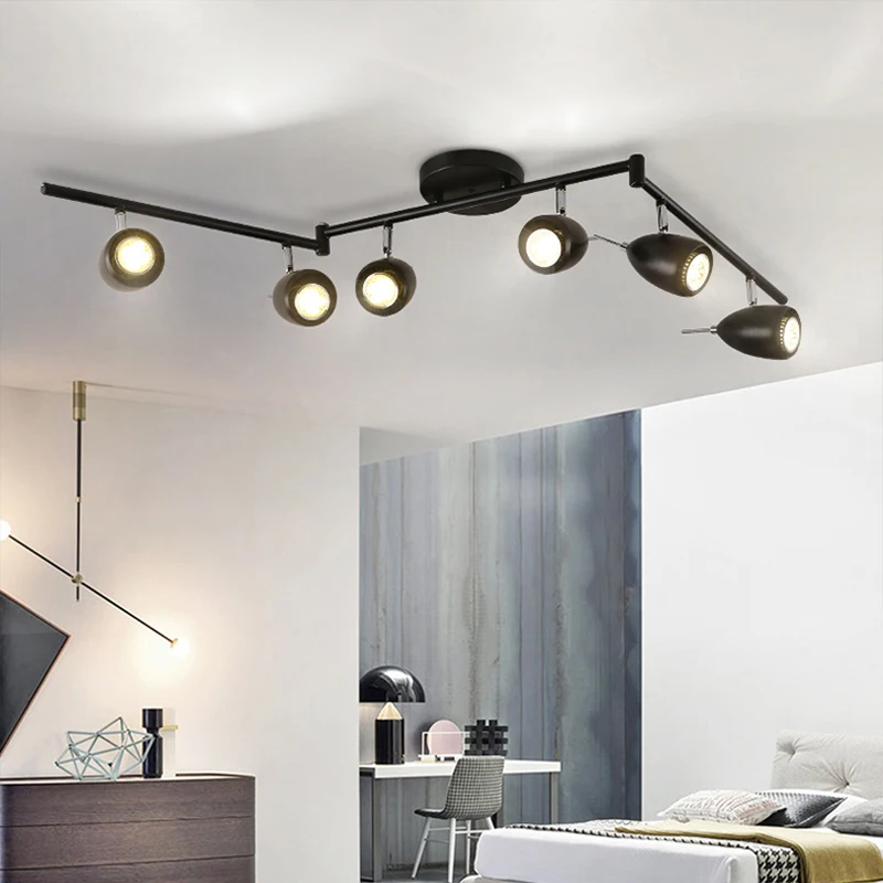 Creative Personality Retro Industrial Spotlight Track Ceiling ...