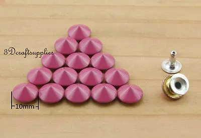 rivets leather rivet bag clothing shoes Cone violet 80 sets 10 mm AT85G ...