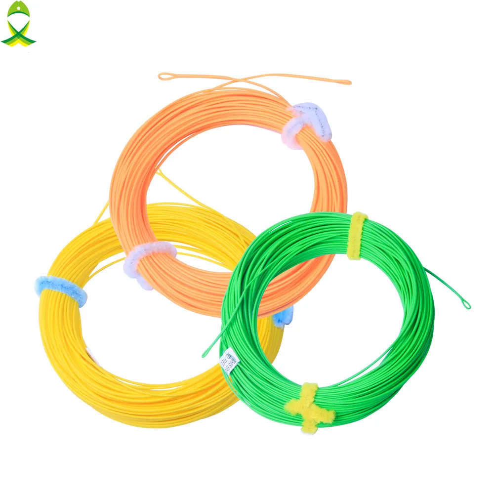 JSM-100FT-Weight-Forward-Floating-Fly-Fishing-Line-2-Welded-Loops ...