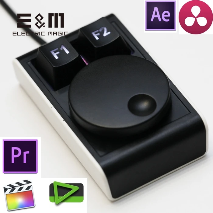 Programmable Dial Time Shuttle Shortcut LED USB Keyboard Macro Hot Key ...