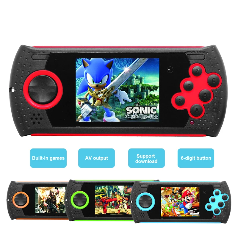 NEW Portable mini Game Consoles 16 Bit video game Built in 100 in 1 ...