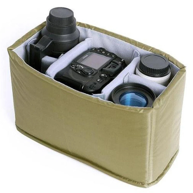 Roadfisher Thick Waterproof Camera Backpack Padded Protect Bag Insert ...