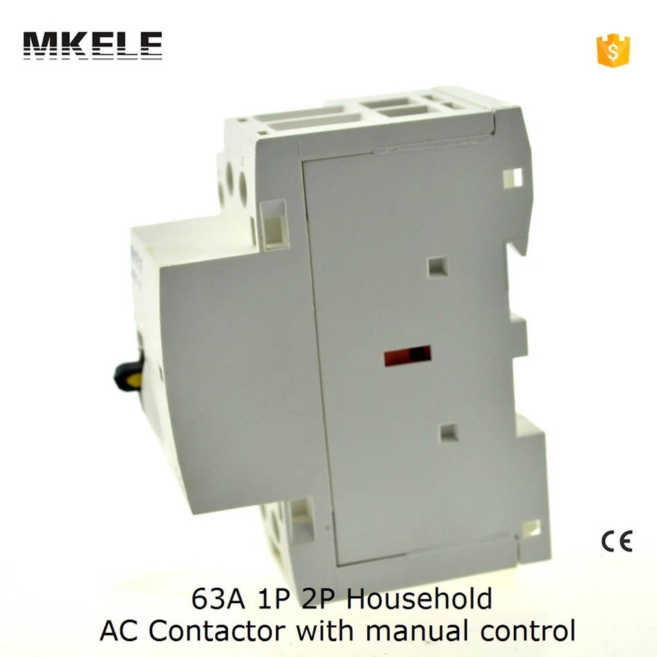 63a 2 Pole Household Electric Ac Contactor 230v 110v 24v With Manually ...