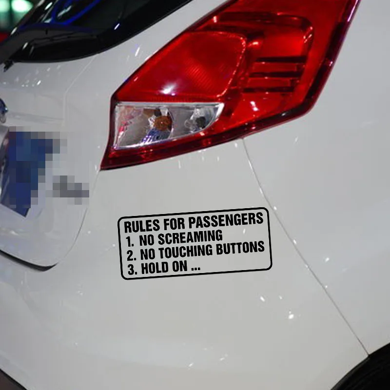 Rules For Passengers Sticker Decal Funny For Race Drift Car Jdm Lowered ...
