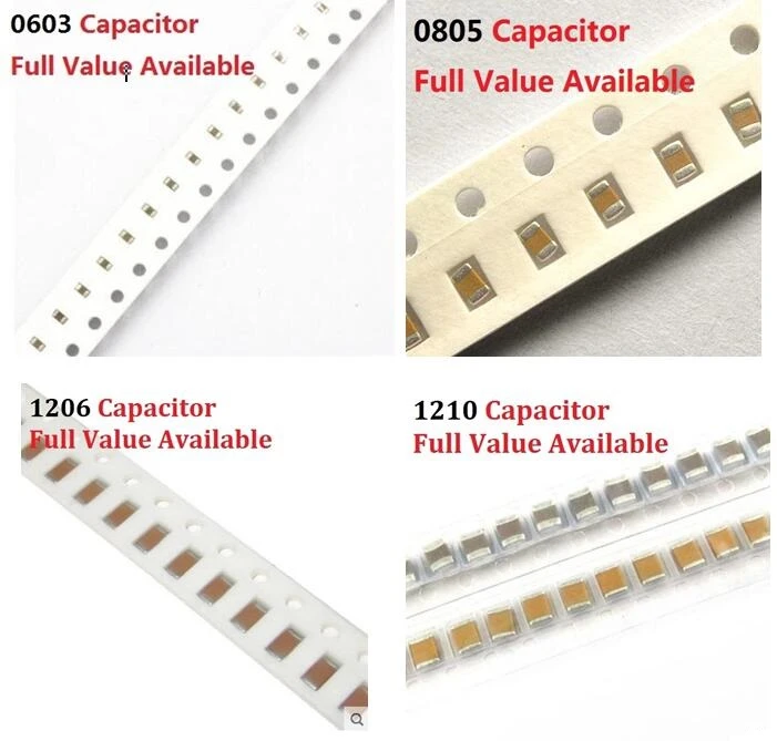 0603 0805 1206 1210 104 Smd Capacitor 50v 22p 33p 47p 100p 220p 330p ...