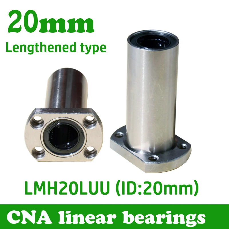 2 pçs/lote frete grátis lmh20luu 20mm tipo longo flange rolamento ...