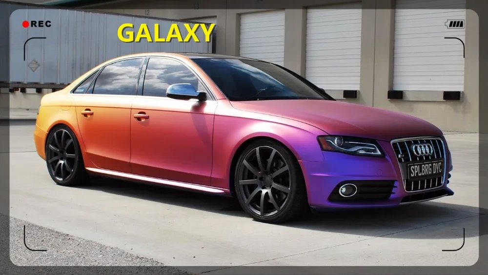 chrome silver car vinyl sticker paper car body sticker reflective car ...