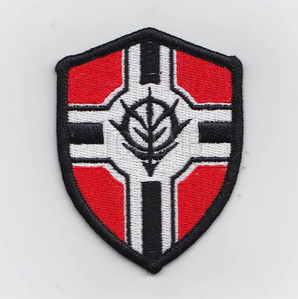 Red Background Color Design 100%embroidery Gundam Zeon Army Flag ...