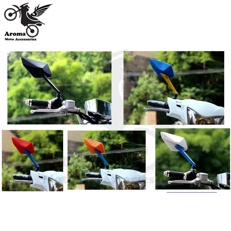 5 colors available motorbike rearview mirrors moto side mirror 10MM 8MM ...