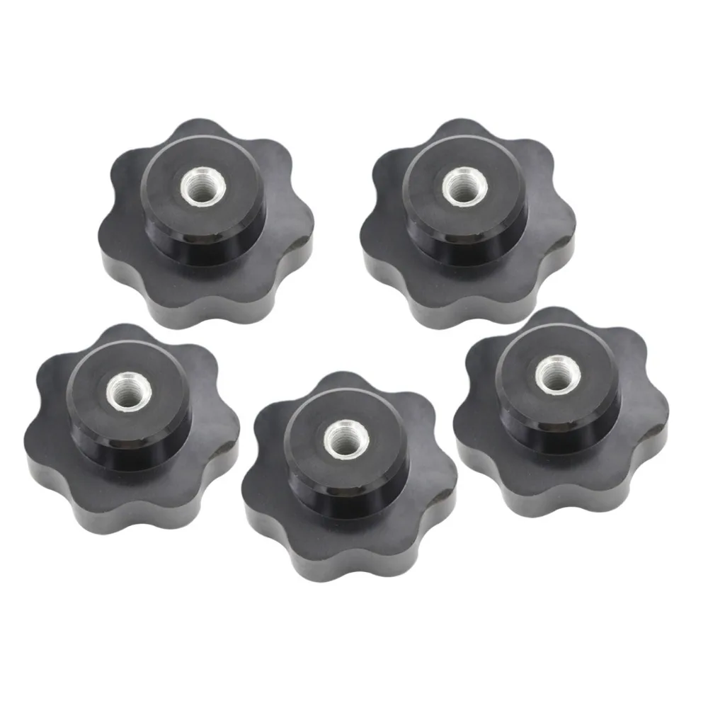 5pcs M10 x 50mm Female Thread Nut Clamping Knob Handles M10 Thread 50mm ...