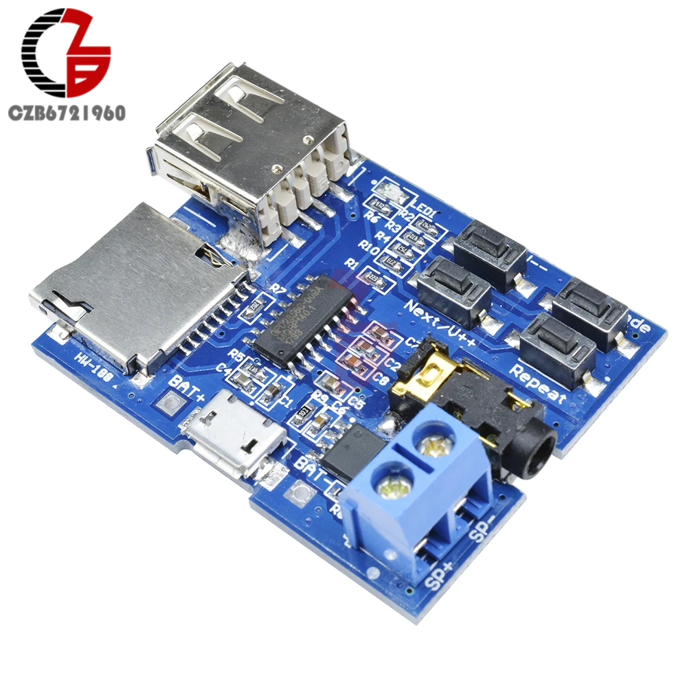 MP3-Decoder-Board-Mono-Audio-Amplifier-Board-USB-TF-Card-Slot-U-Disk ...