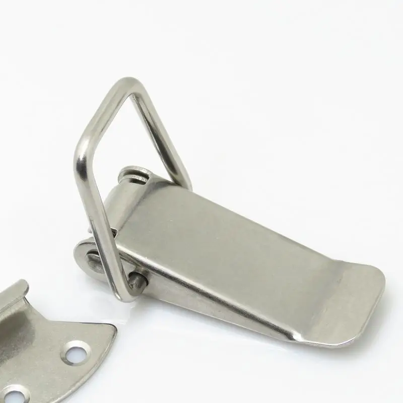 Stainless steel adjustable clamp locking hasp lock box buckle latch ...
