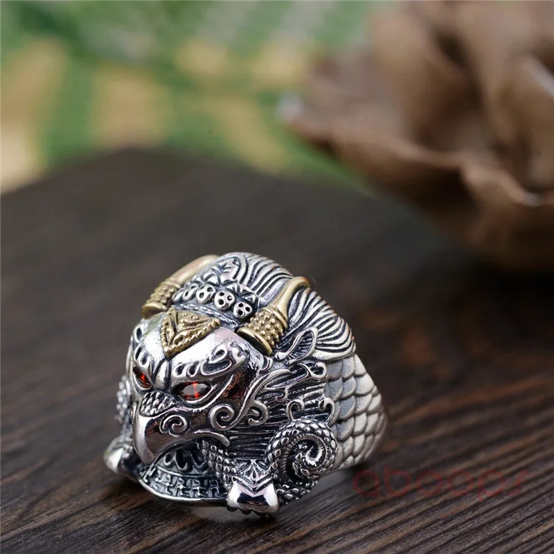 Vintage 925 Sterling Silver Buddhism Garuda Great Golden-winged Peng ...