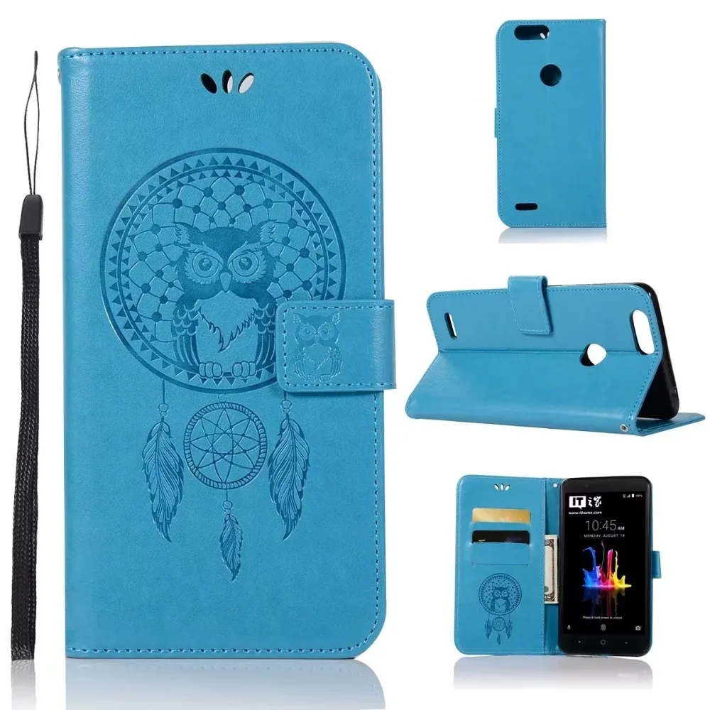 PU Leather Case for ZTE Z982 Card Holders Stand Wallet Cover for ZTE ...