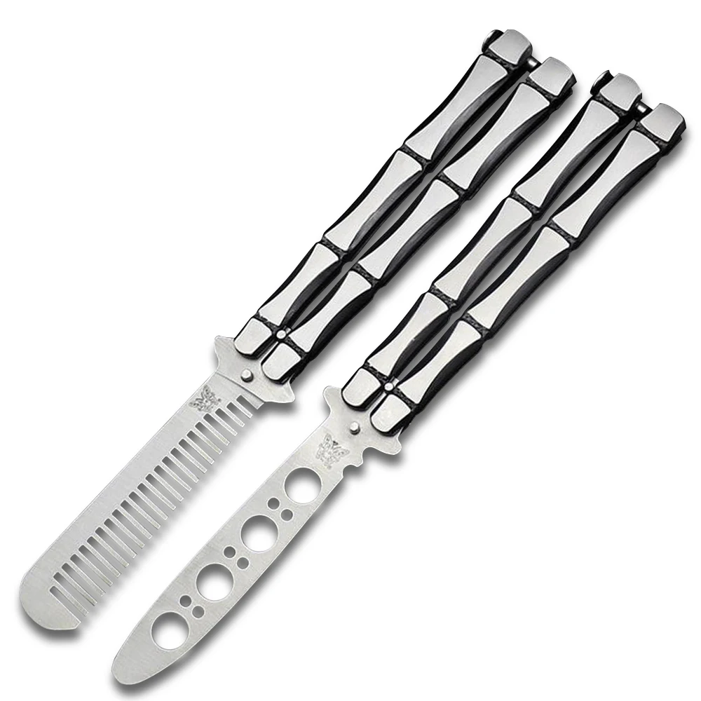 Alta calidad mariposa balisong cuchillo CS go juego karambit cuchilla sin filo cuchillo ...