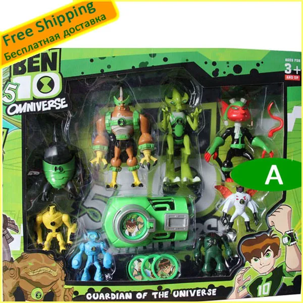 Christmas Gift Ben10 Toys Figures Projectable Small Figures Birthday ...