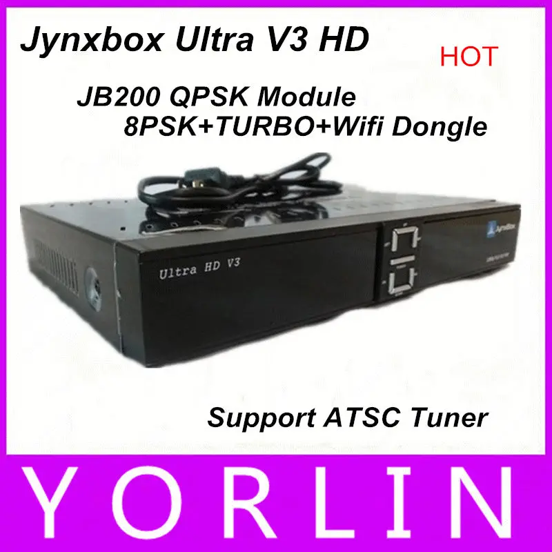 Jynxbox Ultra V3 HD receptor con módulo 8PSK JB200 + soporte JA ATSC Tuner + Jynx usb wifi ...