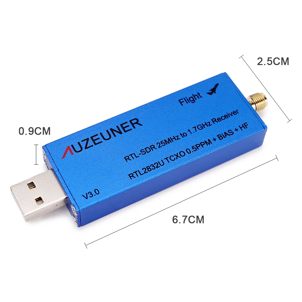 New Usb2.0 Rtl-sdr Rtl2832u R828 Tcxo Am Fm Dsb Usb Defined Radio ...