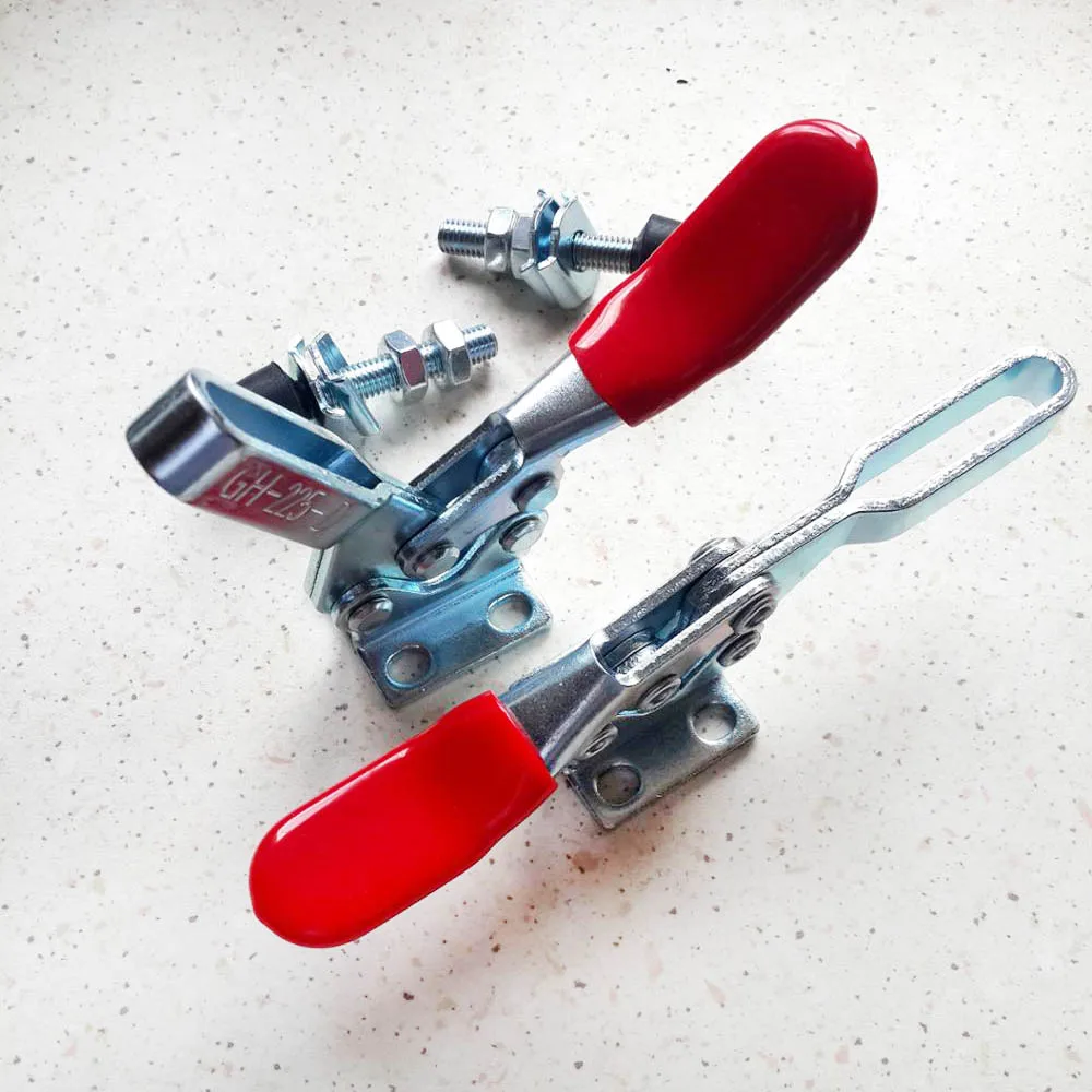 Metal Horizontal Clamping Hand Tool Toggle Clamp Gh-225-d Bar Quick ...