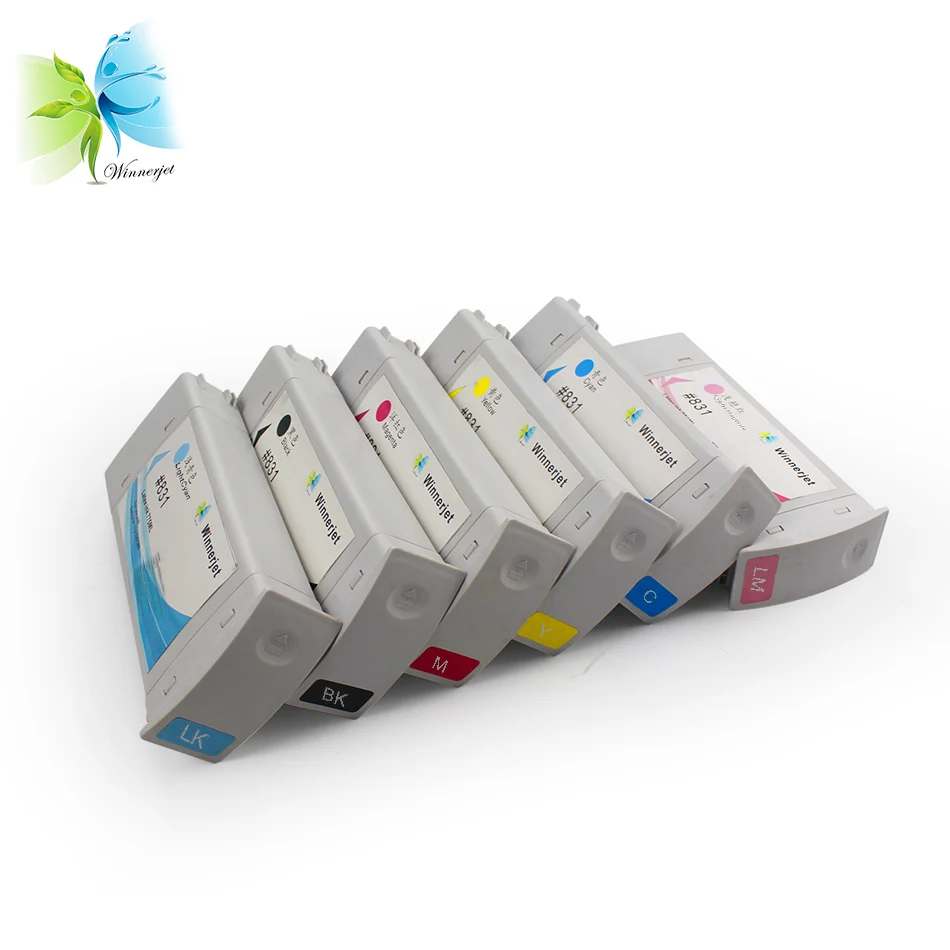 7 colors x 775ML 831A 831 compatible ink cartridge for HP latex 310 315 ...