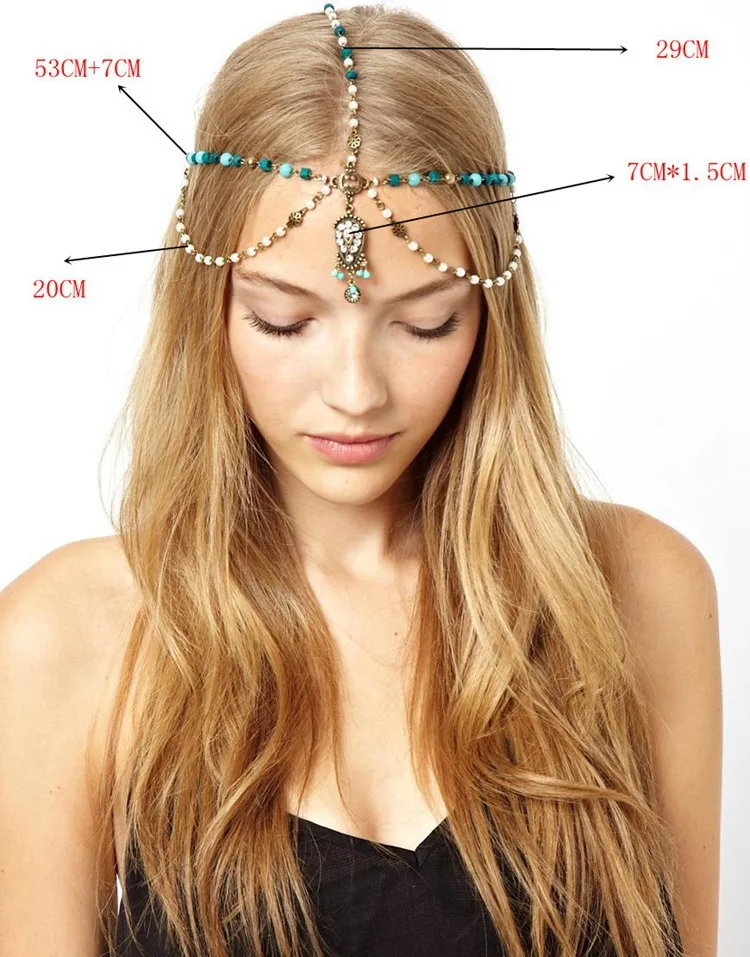 Pearl Tiara Boho Chic Head Chain