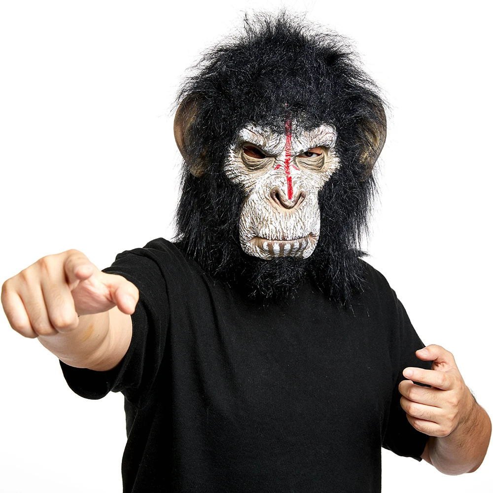 Ape Gorilla headgear Halloween Terrifying Animal monkey mask Rise of ...