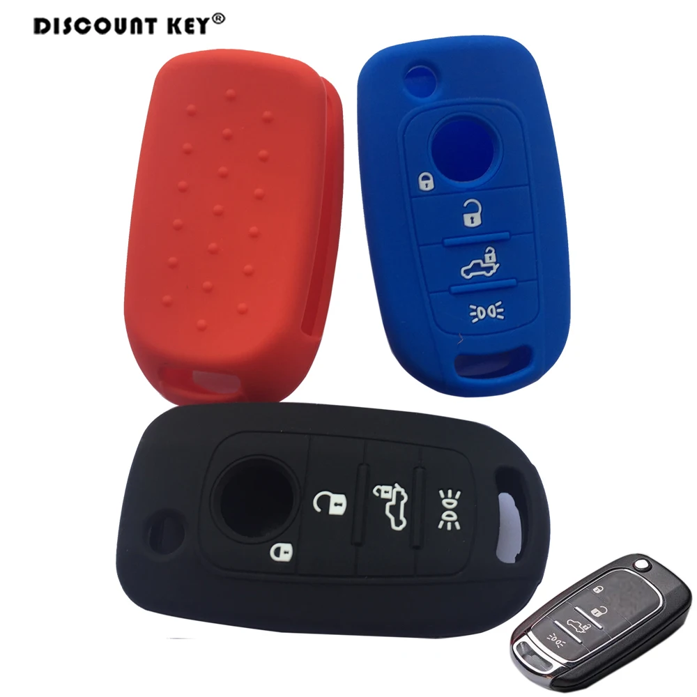 Silicone Car Key Cover For FIAT 500X Toro Tipo Punto Nuovo Grazie Key ...