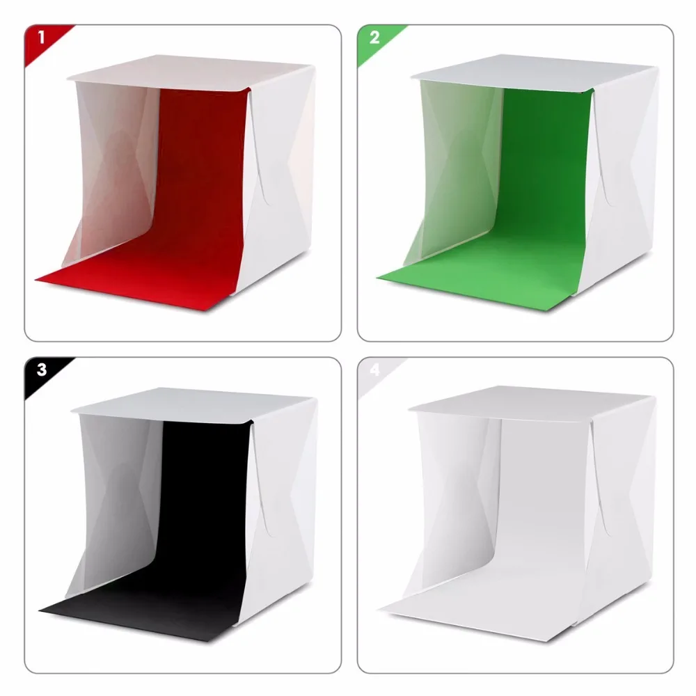 new 30*30cm Shadowless Photography Back Light Table Top Photo Booth ...