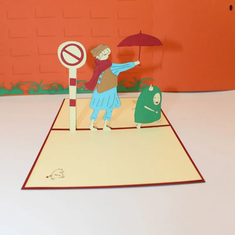 (10 unids/lote) leio marca 3D Pop Up dibujos animados Anime japonés ...