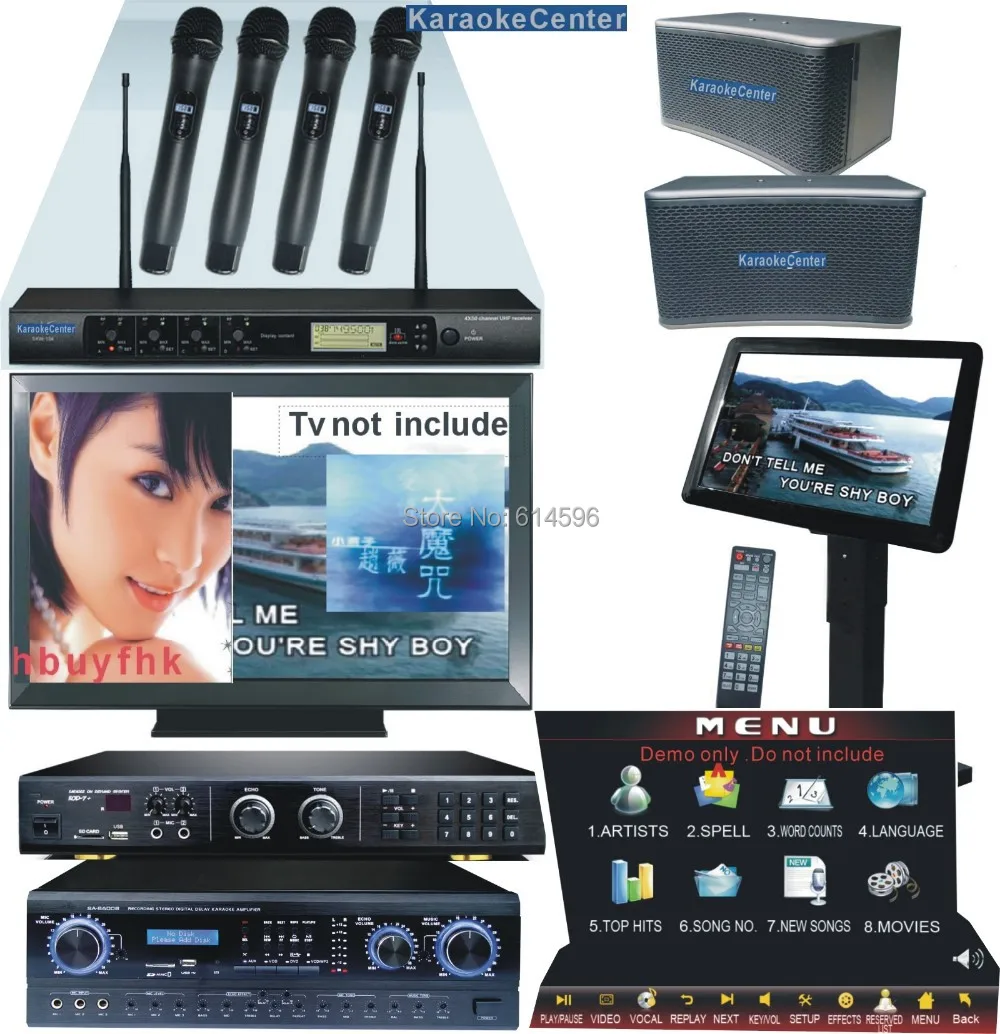 HD Karaoke Jukebox Player Recordable System Include TouchScreen ...