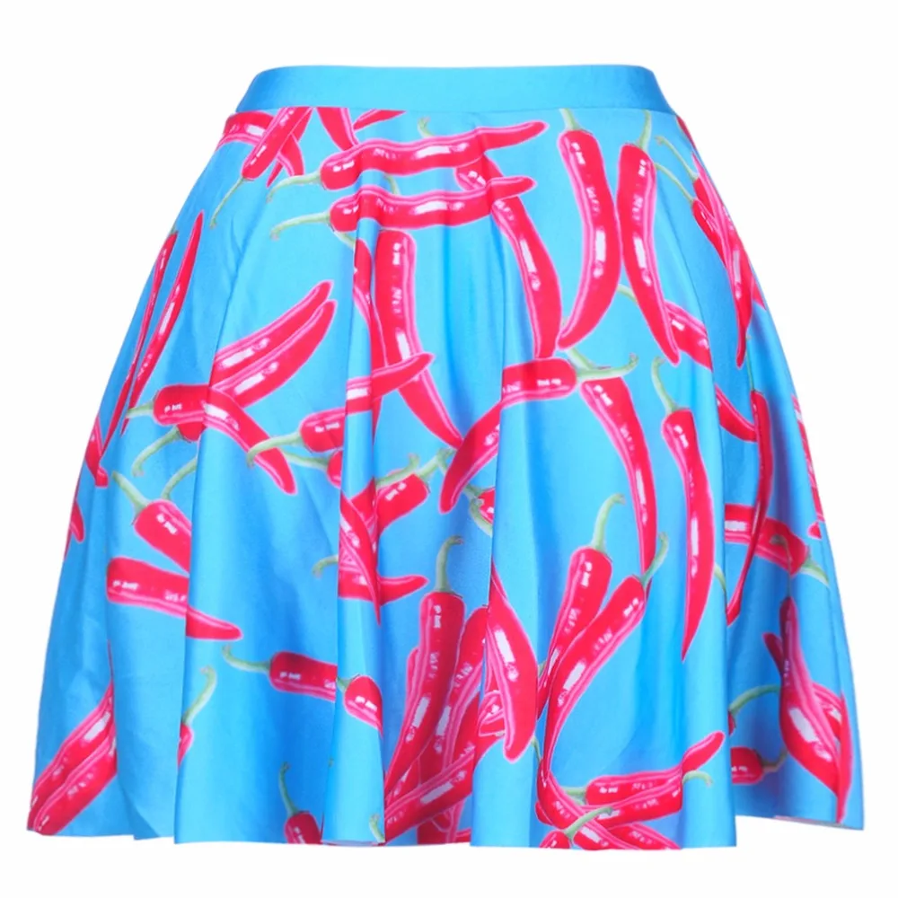 1104 Summer Women Plus Size Pleated Mini Skater Skirt Sexy Girl
