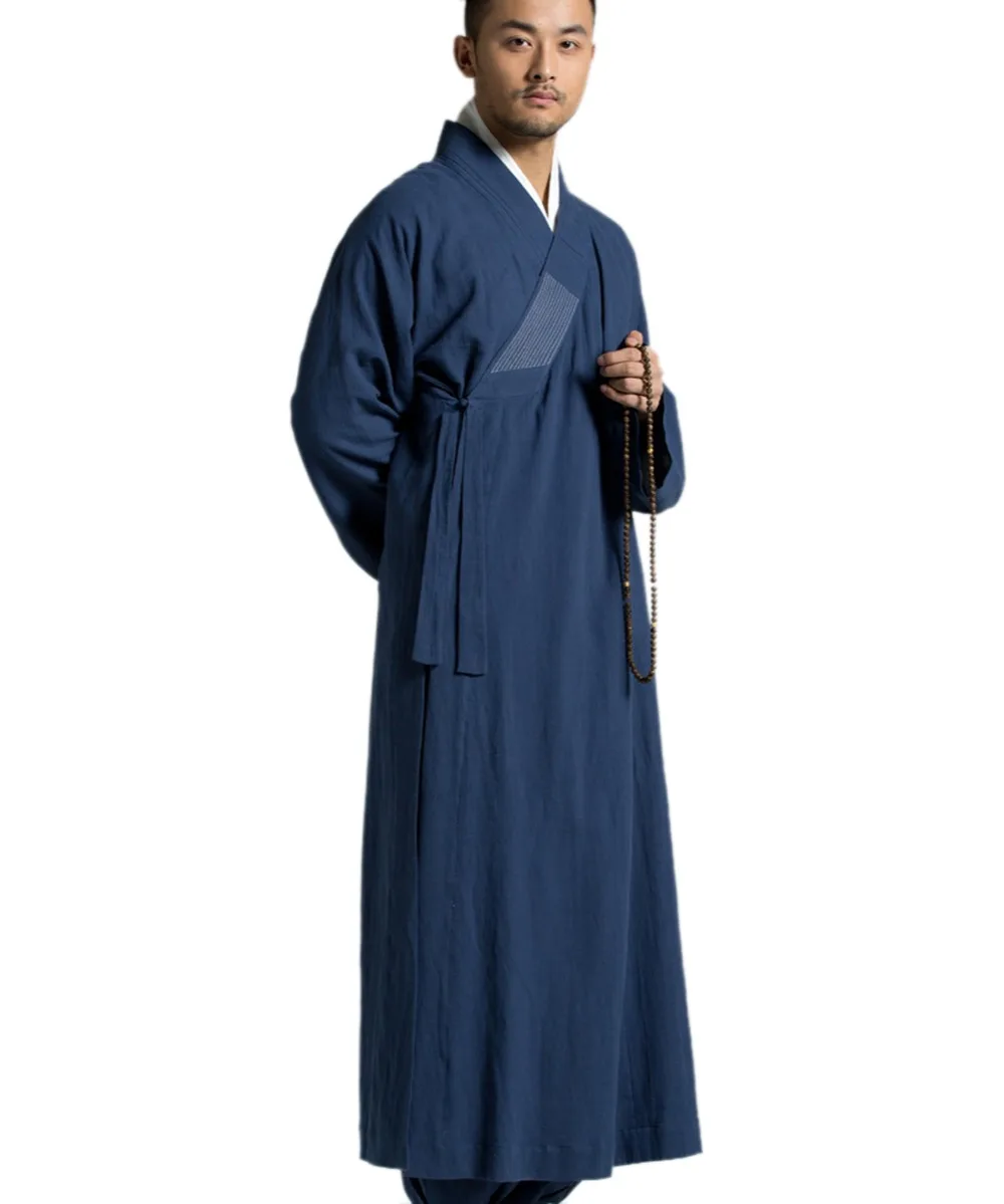 ZanYing Buddhist Monk Robe Vintage Religion Gown Blue S 3XL Summer ZYS28
