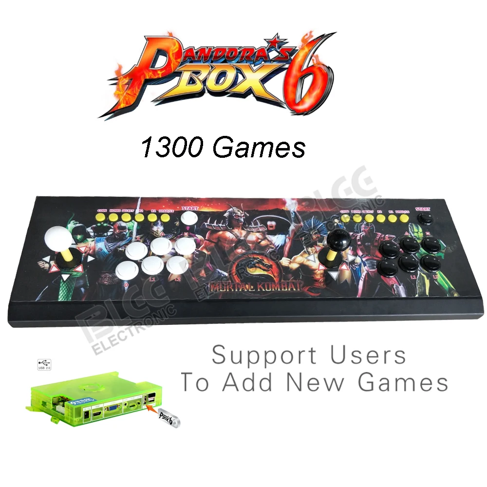 Pandora's Box 6 1300 in 1 fighting Family video game for 2 players ...