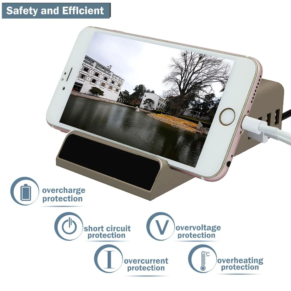 The new multi port USB smart socket Office creative wiring board ...
