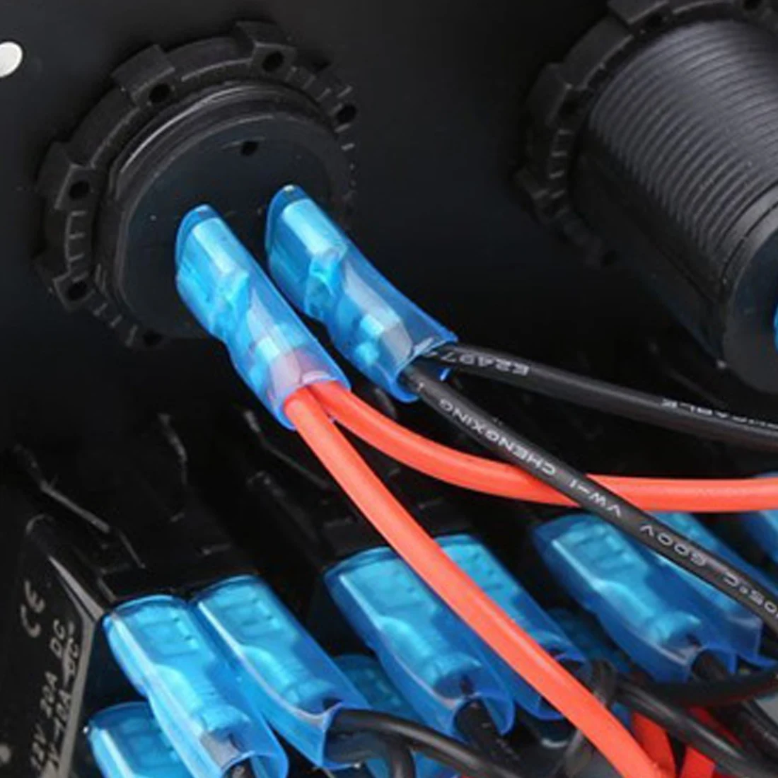 Dewtreetali 12V/24V Waterproof Boat Marine 6 Gang LED Rocker Switch ...