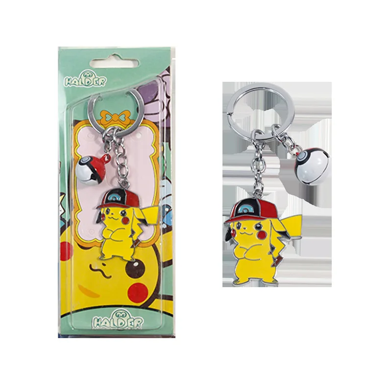 Pokemon Pikachu Anime Metal Keychain - KawaiiMerch.com