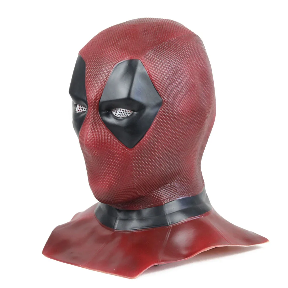 Adult Deadpool Mask Deluxe Deadpool 2 Wade Wilson Cosplay Full Face ...