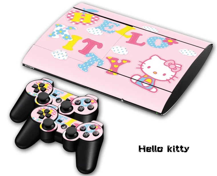 Cool Hello Kitty pegatina piel para Playstation 3 PS3 4000 Super Slim ...