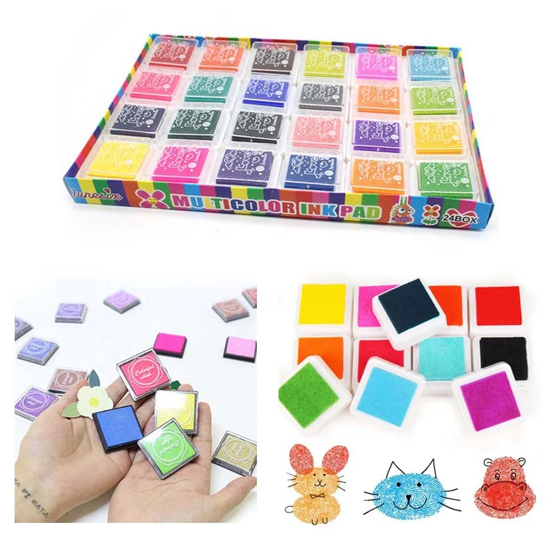 12/20/24 Color Multi Color Ink Pads Children Fingerprint Picture Finger ...