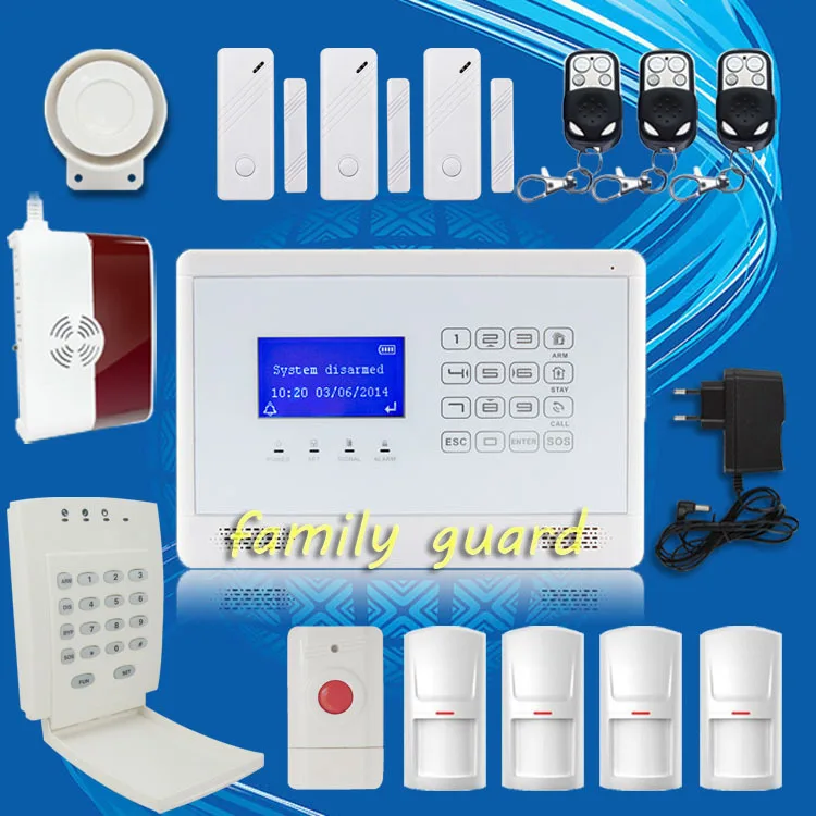 DHL Free Shipping!M2BX Wireless GSM SMS Home House Alarm System Menu ...