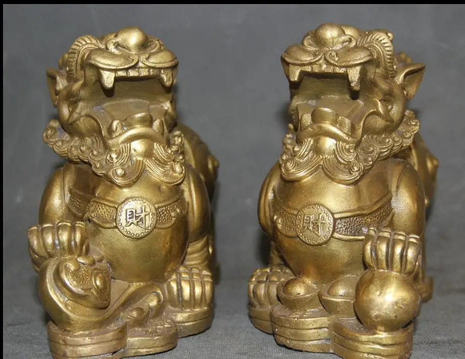 6711159134++6" Chinese Feng Shui Brass Pi Xiu Unicorn Beast Money ...