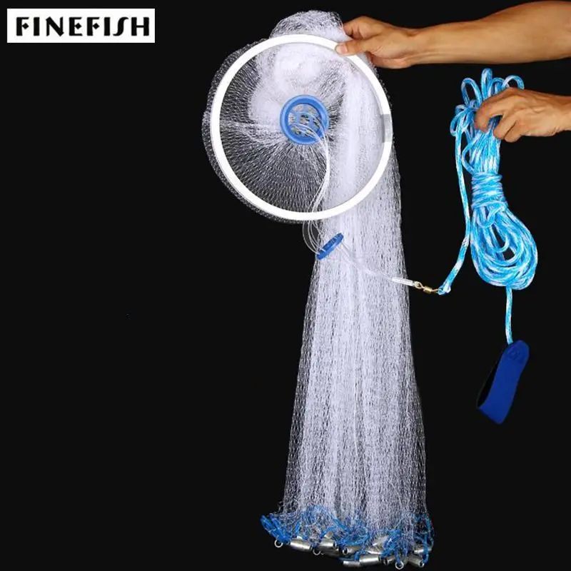Throw Network | Usa Cast Net | Fishing Net | Finefish - 2.4--4.2m ...