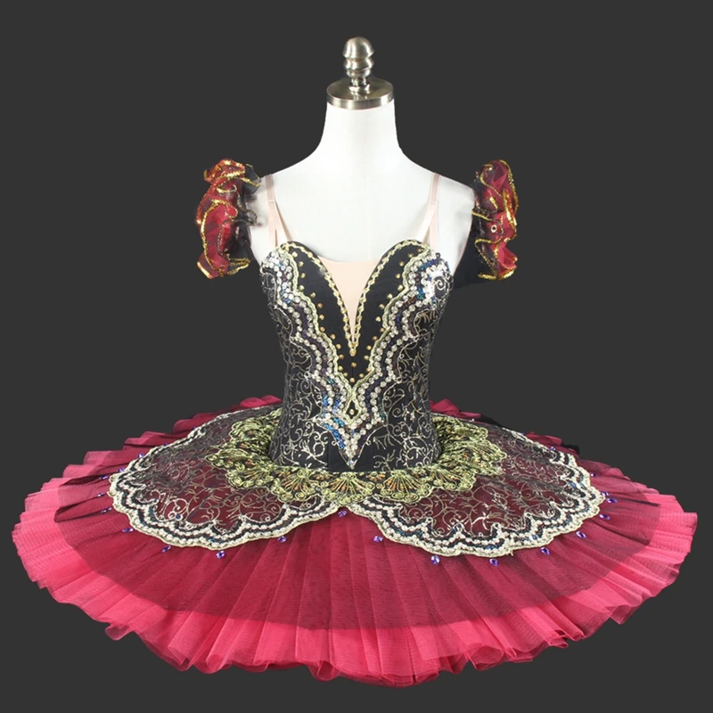 Blue Professional Tutu Ballet Costume Adult Black Swan Lake Ballet Tutu ...