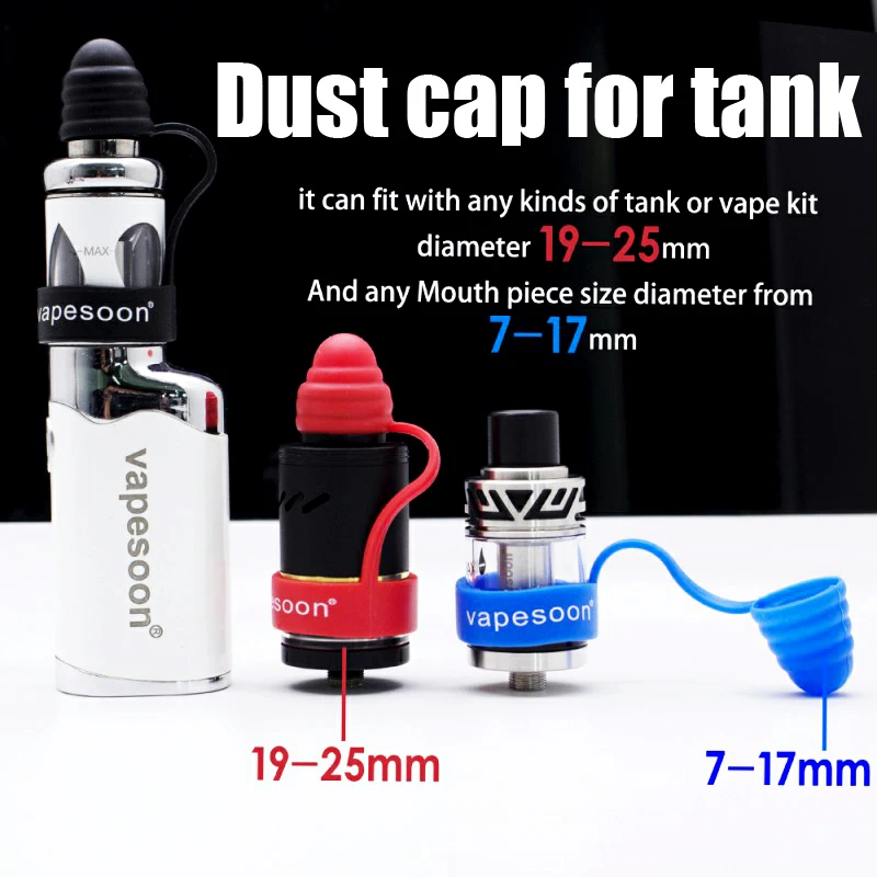 20pcs vapesoon Universal Silicone Sanitary Cap vape band with dust cap ...
