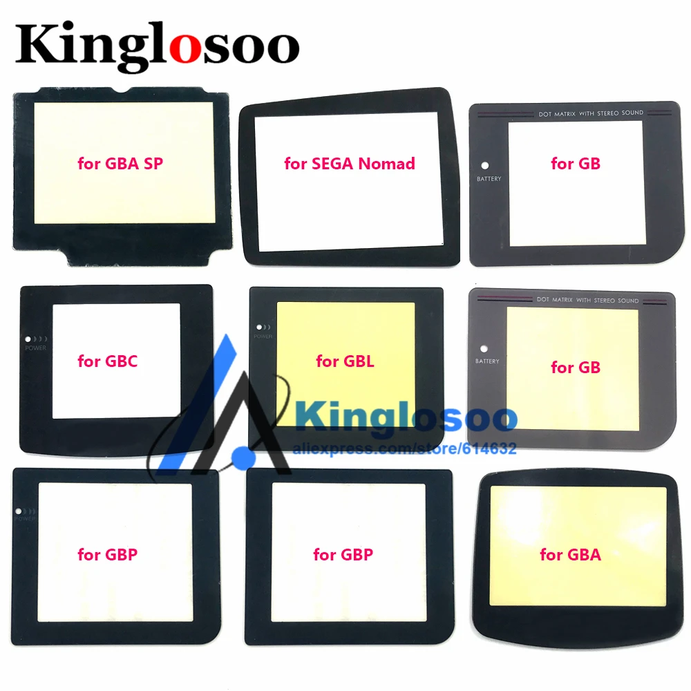 Plastic screen lens for Nintendo GameBoy GB GBC GBA SP screen protector ...